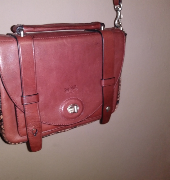 Coach | Bags | Coach Bleecer Mini Brooklyn Python Embossed Leathe ...